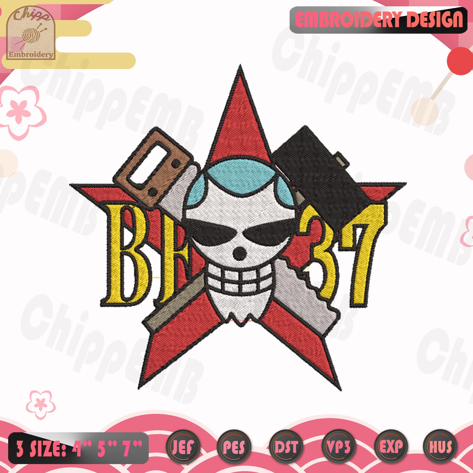 One Piece Embroidery Design, One Piece Embroidery Design, An | Inspire ...