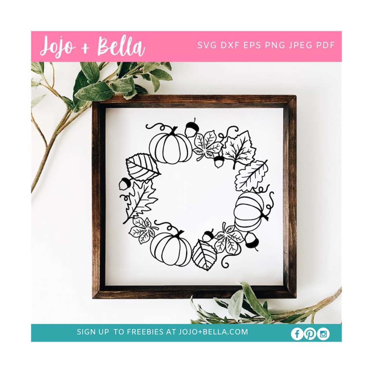 Fall Wreath SVG, Fall Leaves Svg, Fall Leaf Svg, Fall Leaves - Inspire ...