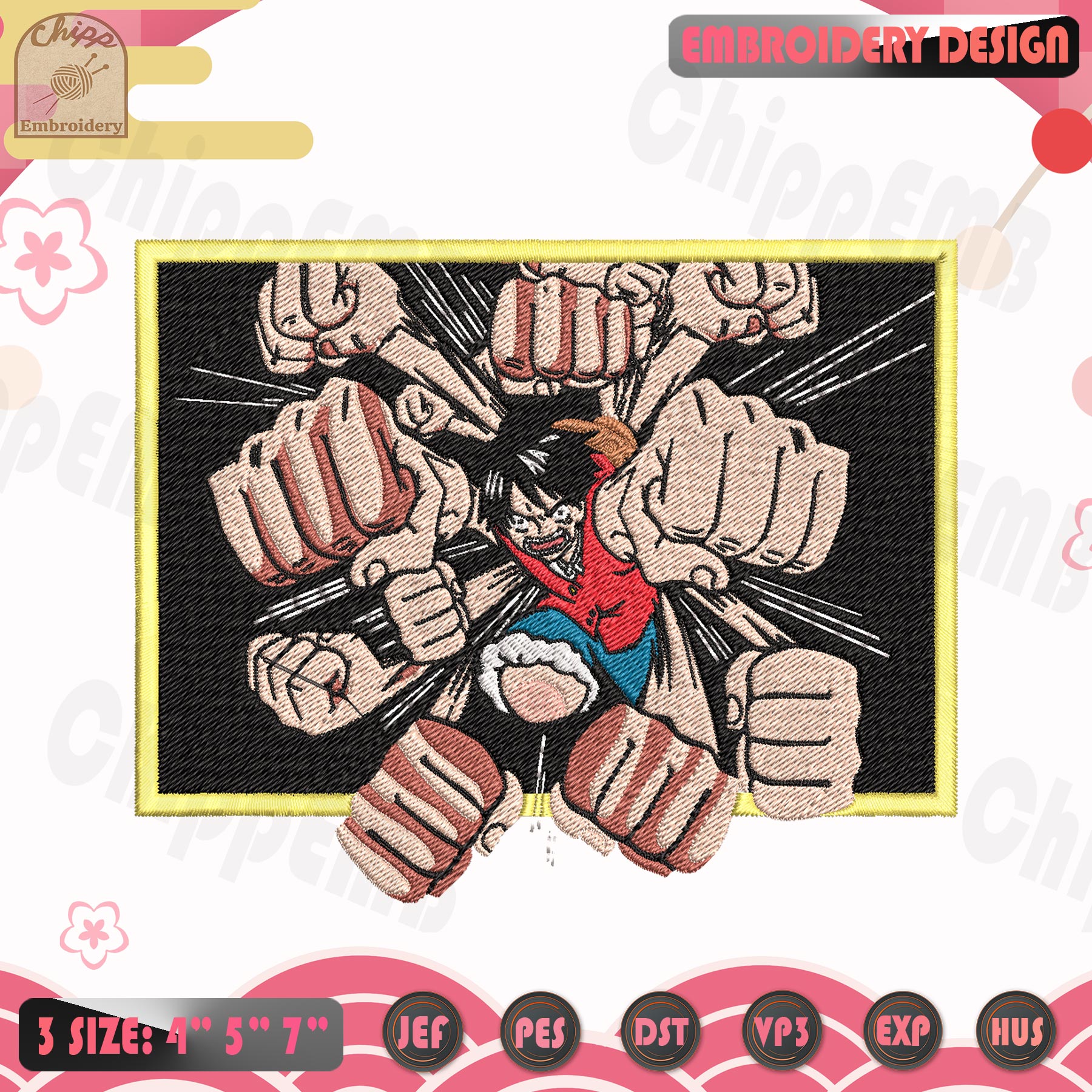 One Piece Embroidery Design, One Piece Embroidery Design, An | Inspire ...