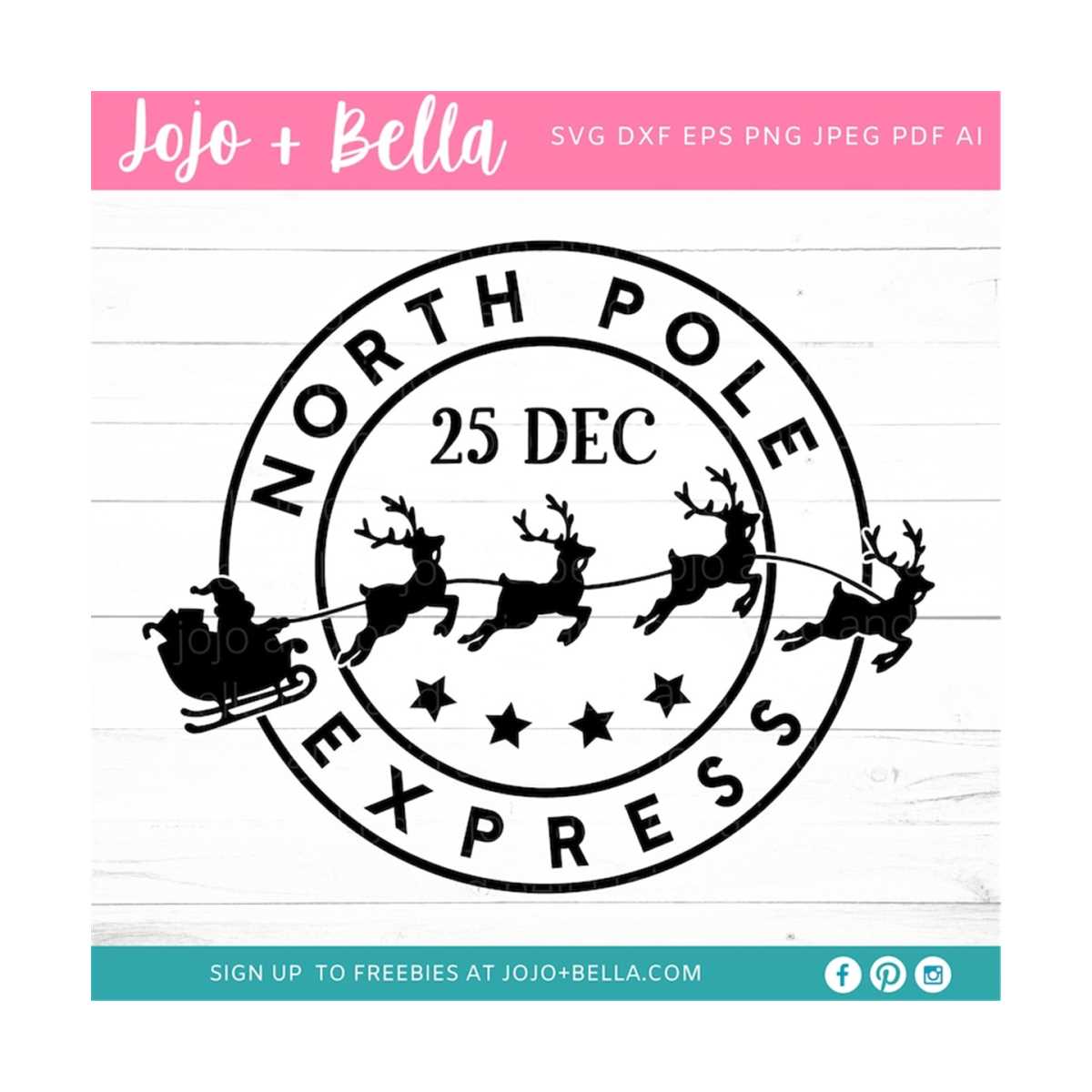 Christmas SVG, North Pole Express Svg, Christmas Sign Svg, C | Inspire ...