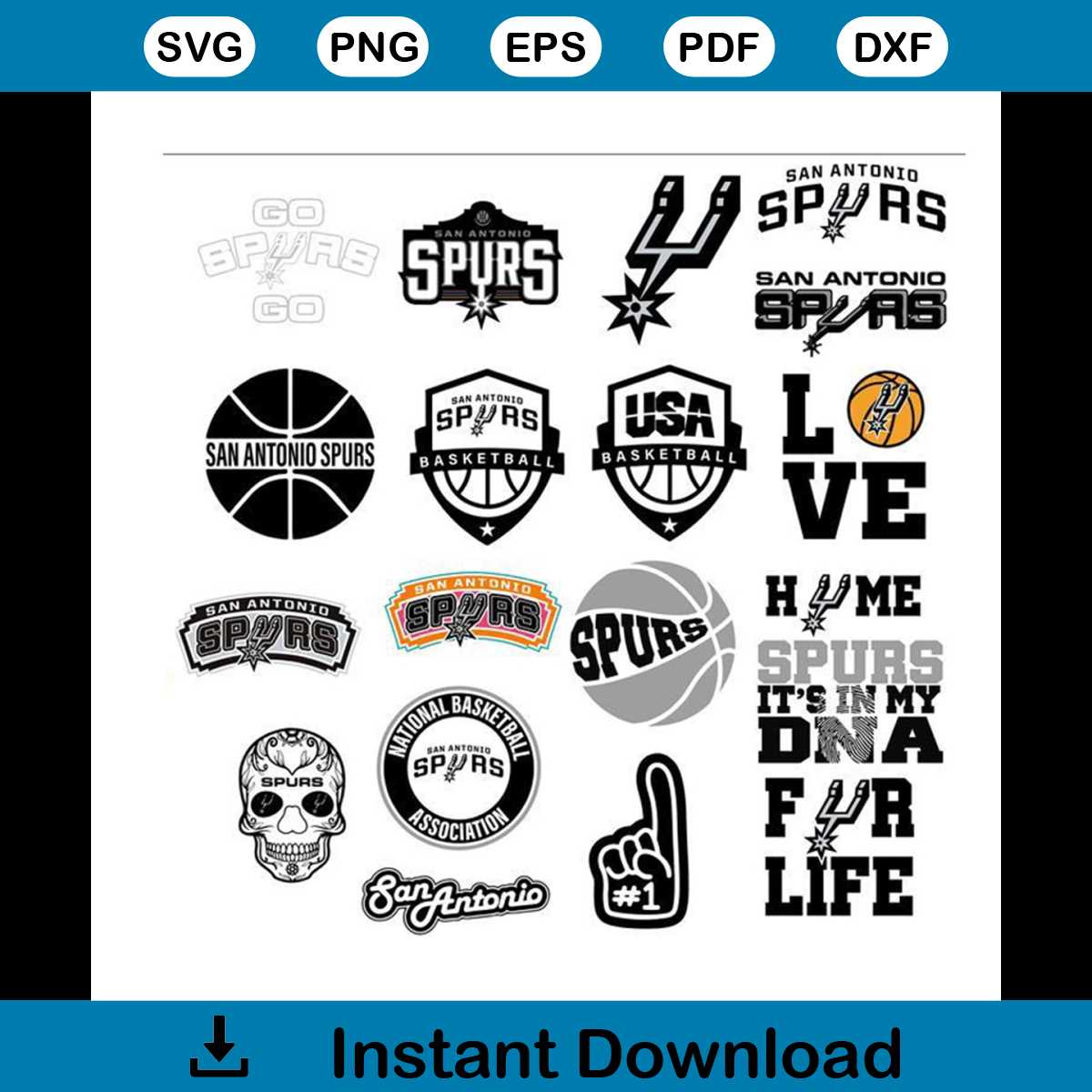 San Antonio Spurs Logo Svg Sports Svg – Page 57
