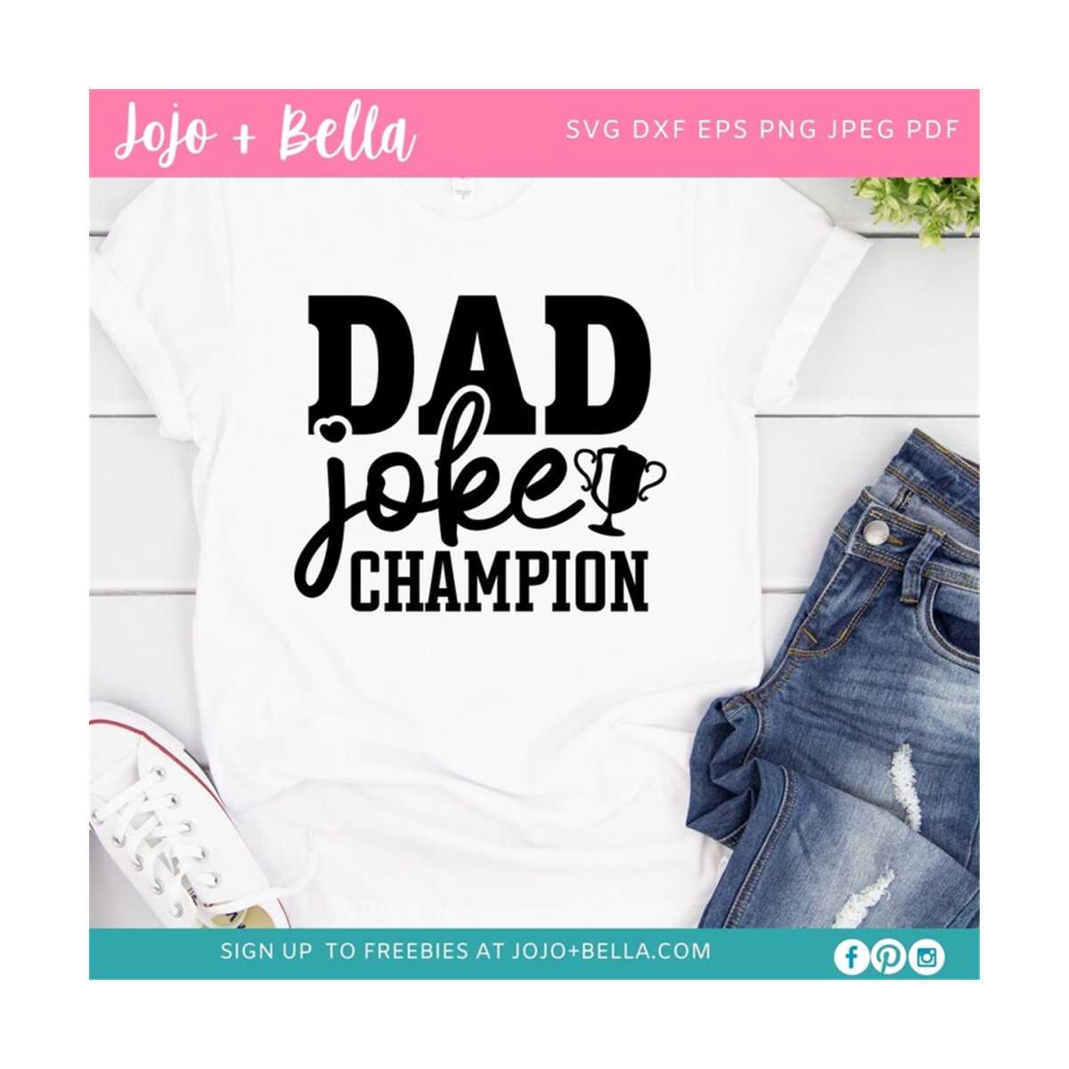 Dad joke champion Svg, Dad Jokes SVG, Joke Champion svg, Fun | Inspire ...