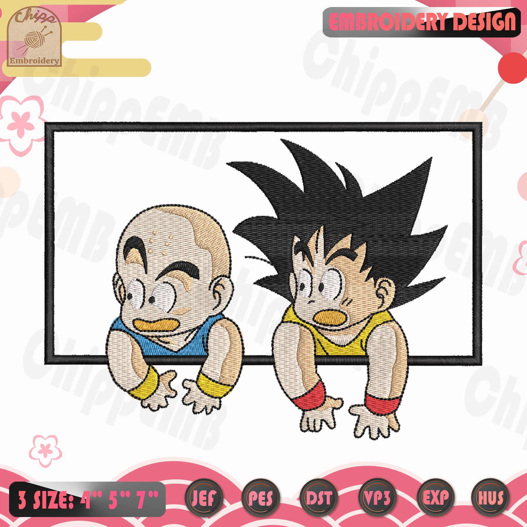 Goku Embroidery Design, Dragon Ball Embroidery Design, Anime | Inspire ...