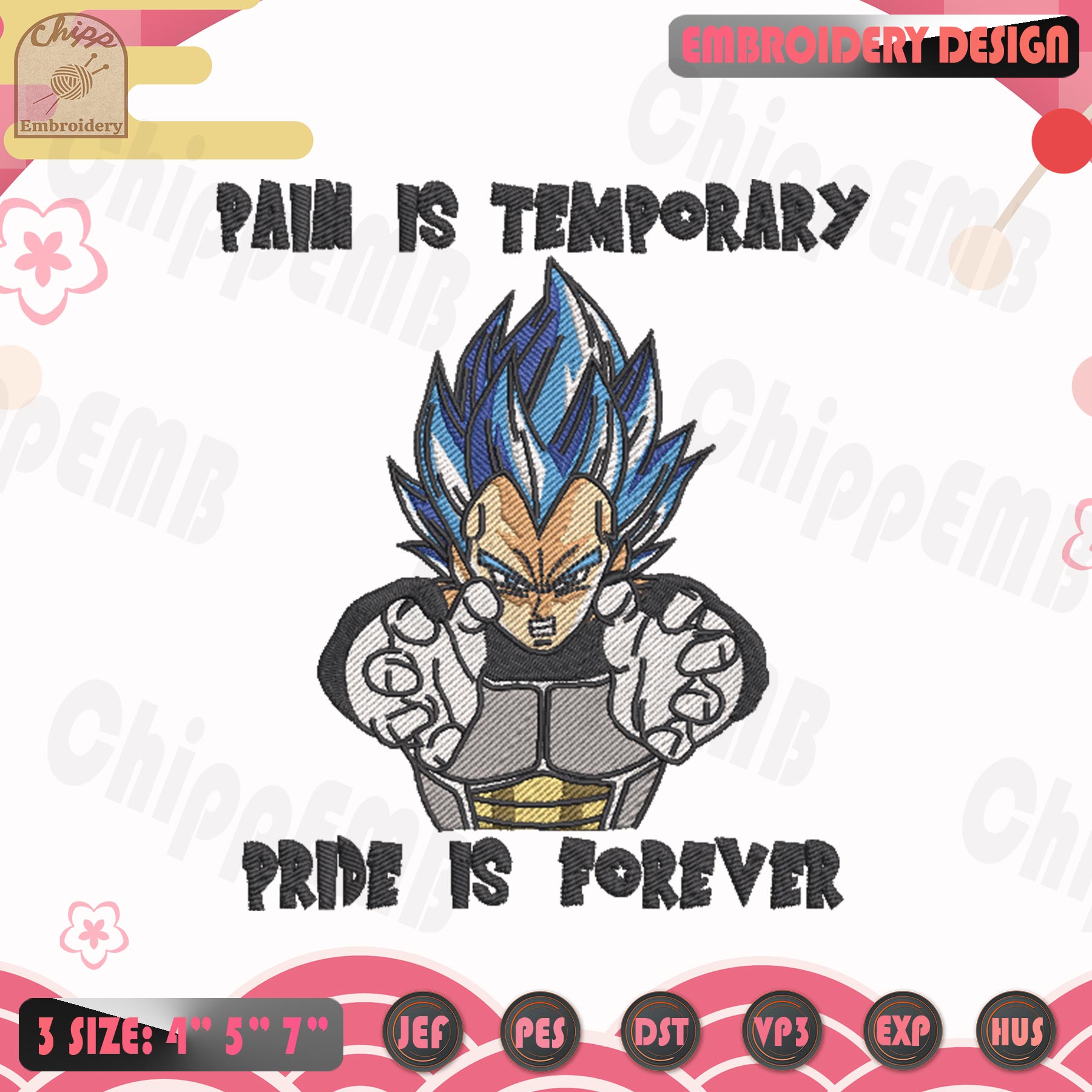 Goku Embroidery Design, Dragon Ball Embroidery Design, Anime - Inspire ...