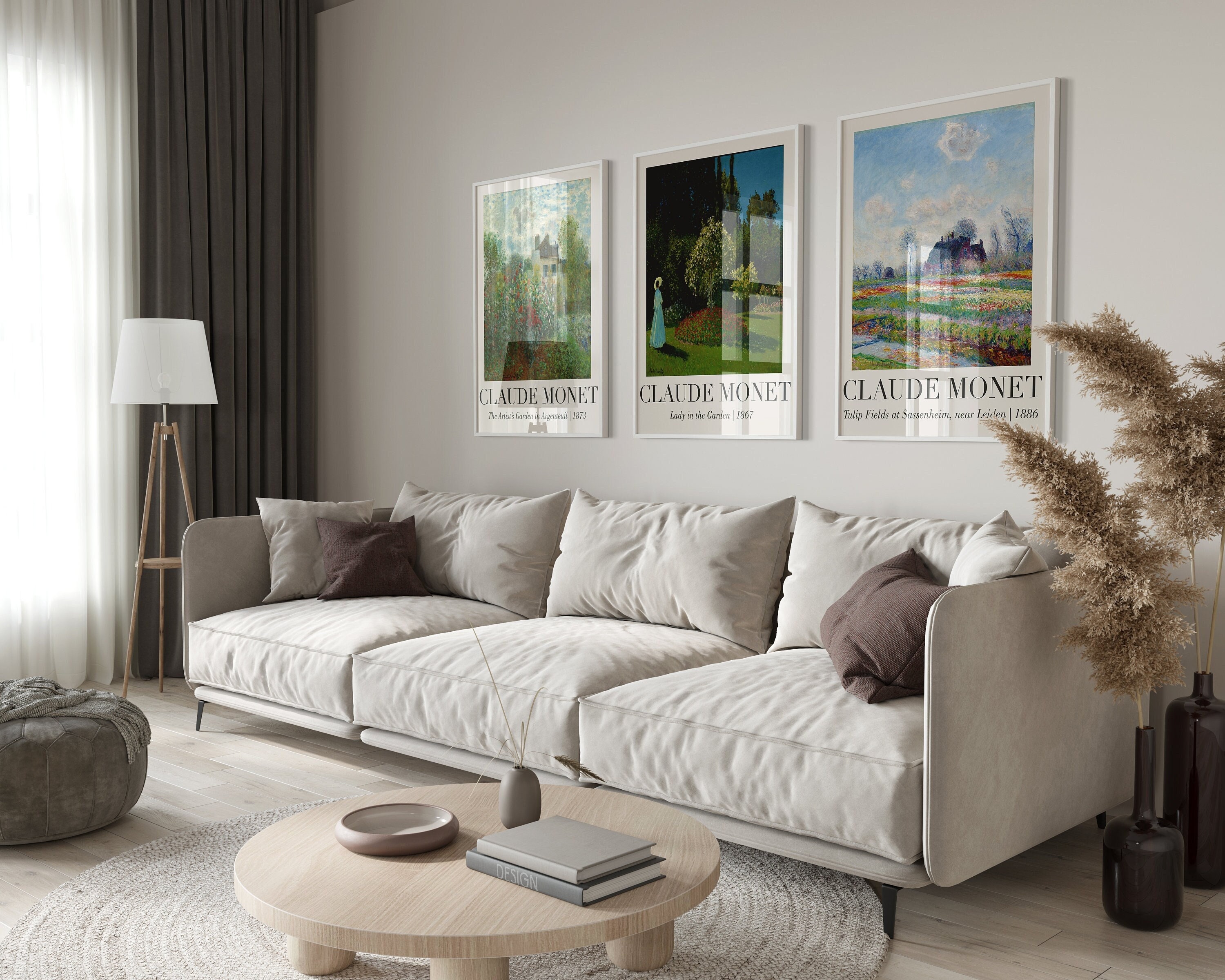 Set of 3 Claude Monet Printable Exhibition Posters, Vintage - Inspire ...