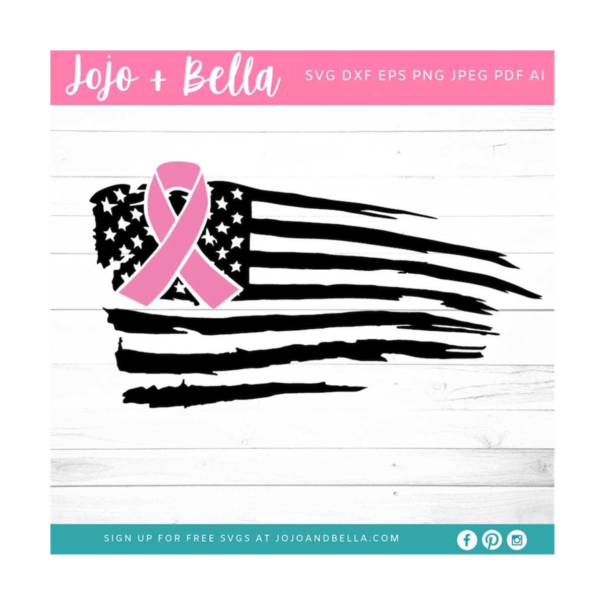 Breast Cancer svg, cancer ribbon svg, cancer svg, distressed - Inspire ...