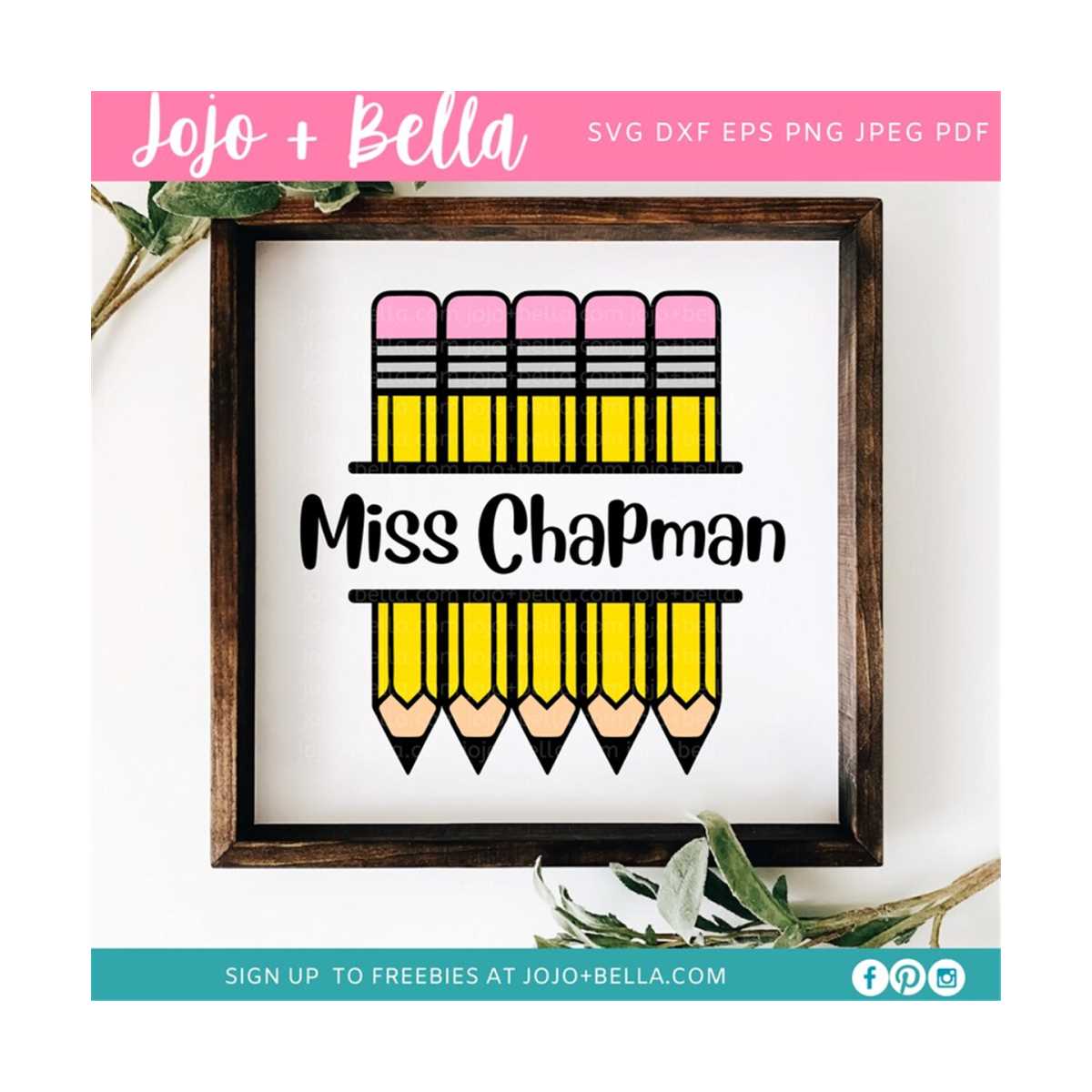 Pencil Monogram Svg, Teacher Badge Svg, Teacher Gift Svg, Ba - Inspire ...