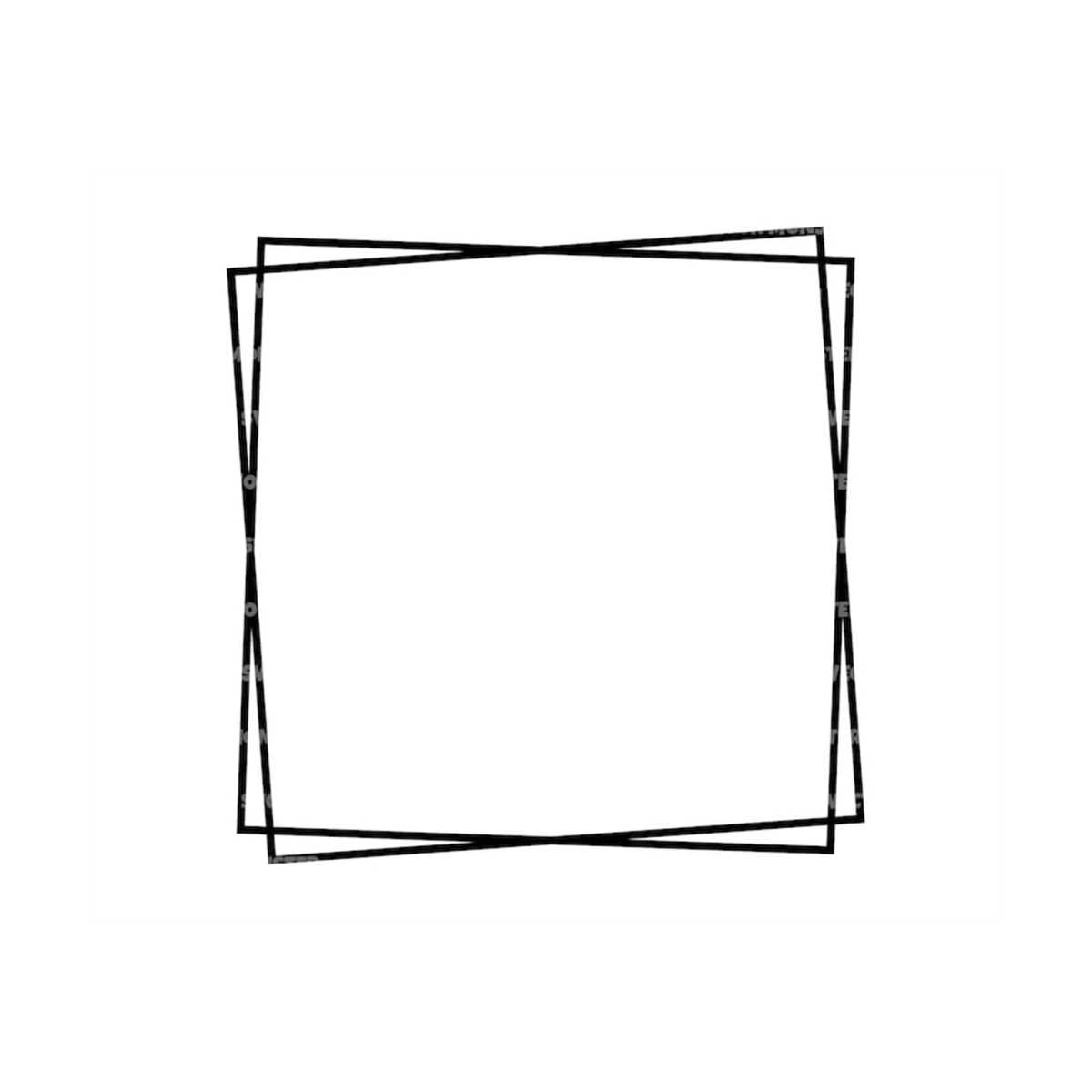 Double Square Frame Svg, Square Monogram Svg, Square Wreath | Inspire ...
