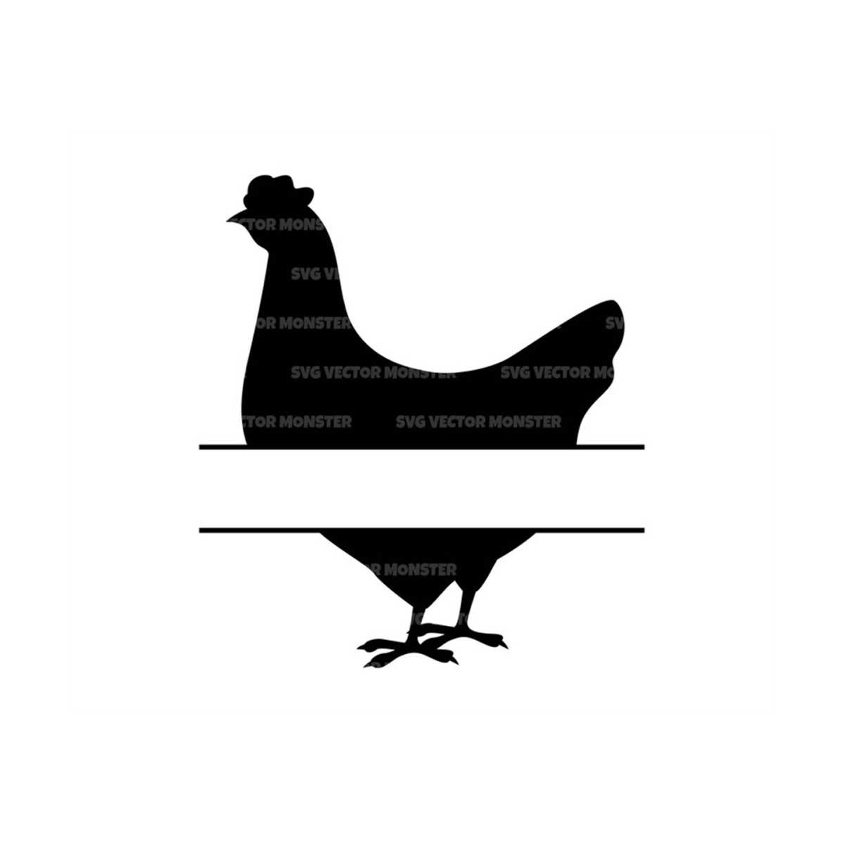 Chicken Monogram Svg, Hen Svg, Farmhouse Sign Svg. Vector Cu | Inspire ...