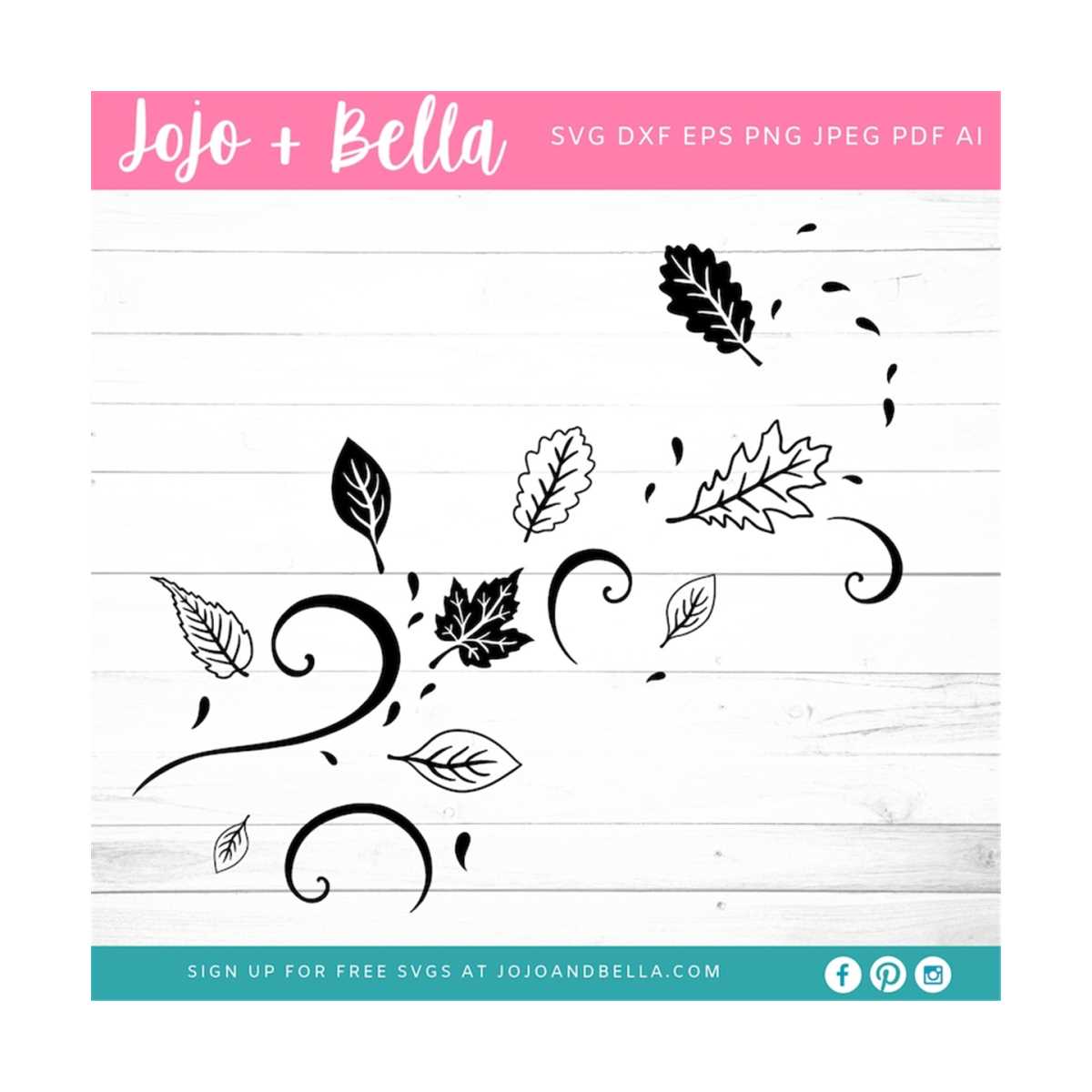 Fall Leaves SVG, Leaf Flourish Svg, Autumn Leaves SVG, Leaf - Inspire ...