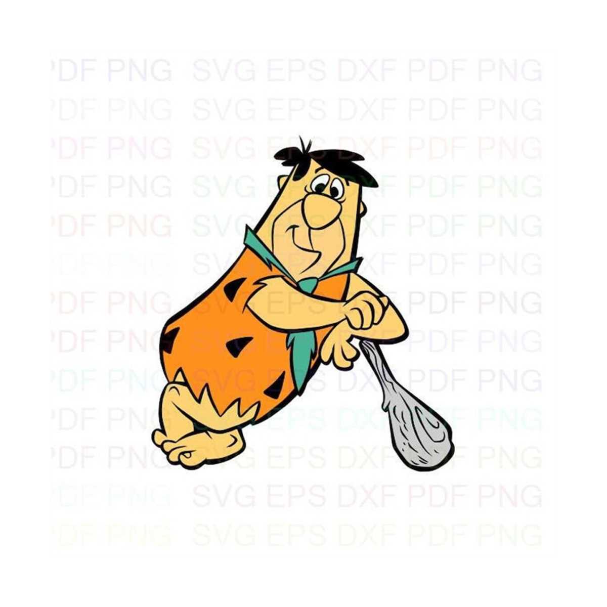 Fred_Flintstone_The_Flintstones_2 Svg Dxf Eps Pdf Png, Cricu | Inspire ...