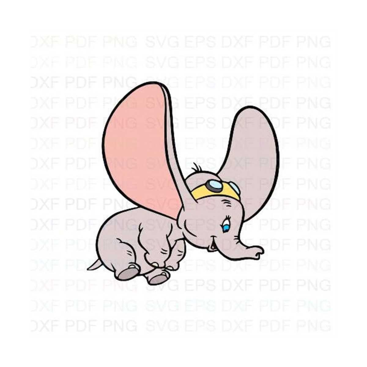 Dumbo_Flying_with_Goggles Svg Dxf Eps Pdf Png, Cricut, Cutti | Inspire ...
