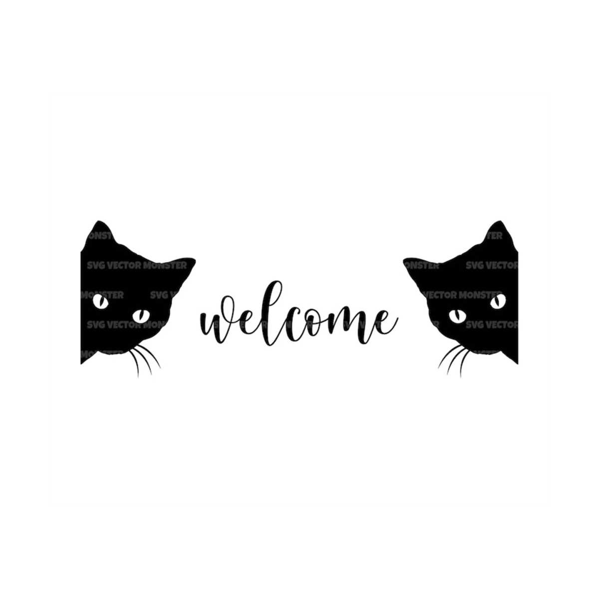Peeking Cats Welcome Sign Svg, Our First Home Svg, New Home | Inspire ...