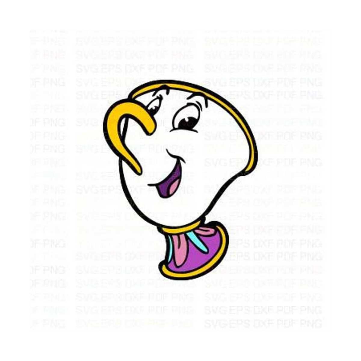 Chip_Potts_Beauty_and_the_Beast Svg Dxf Eps Pdf Png, Cricut, | Inspire ...