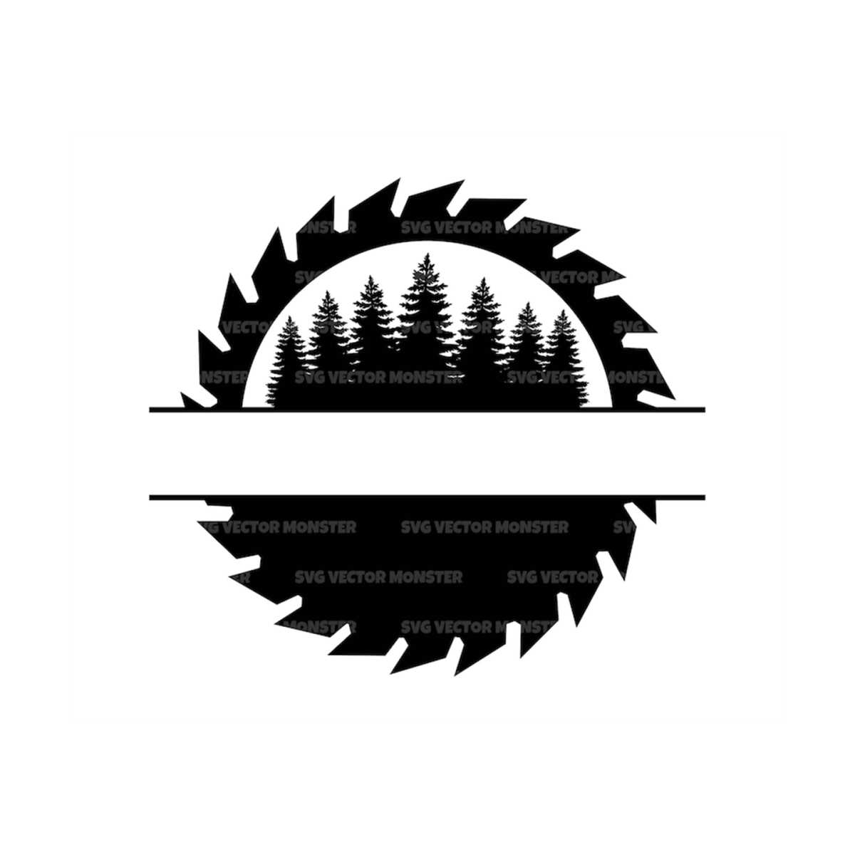 Saw Blade Name Monogram Svg, Forest Svg, Woods, Trees, Lumbe | Inspire ...