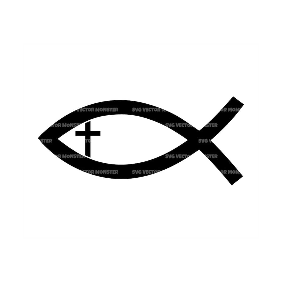 Christian Fish Svg, Christian Cross, Jesus God Fish, Crucifi - Inspire ...