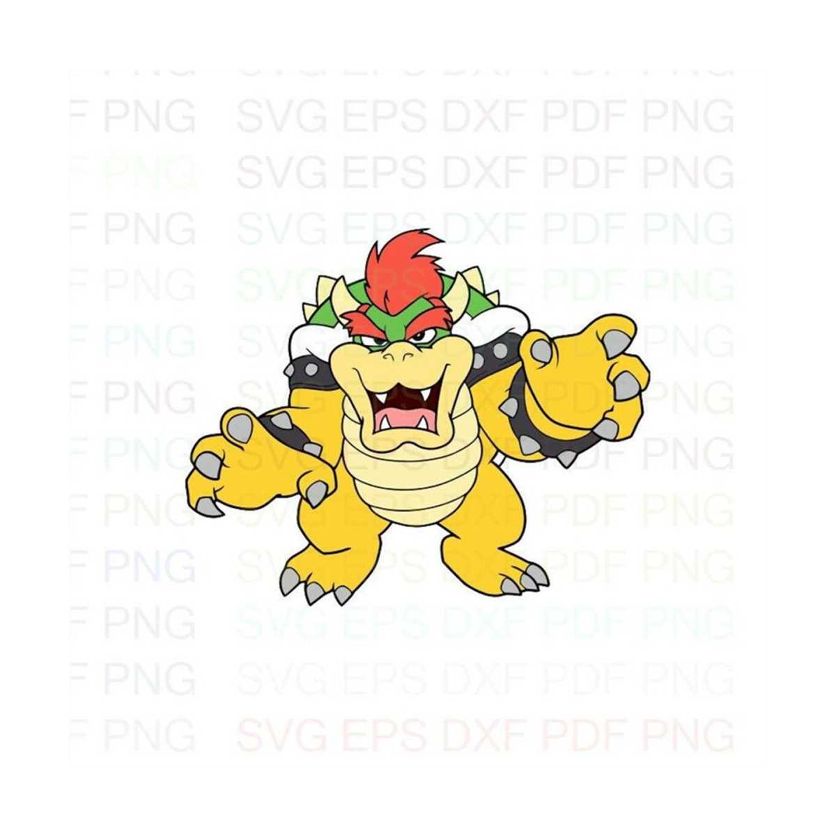 Bowser_Super_Mario_Bros_2 Svg Dxf Eps Pdf Png, Cricut, Cutti | Inspire Uplift
