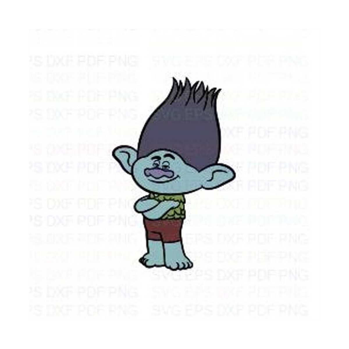 Branch_Trolls Svg Dxf Eps Pdf Png, Cricut, Cutting file, Vec | Inspire ...