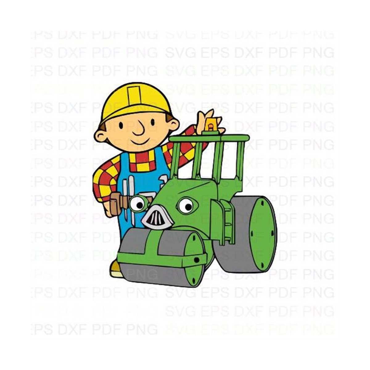 Bob_and_Roley_Bob_the_Builder Svg Dxf Eps Pdf Png, Cricut, C | Inspire ...