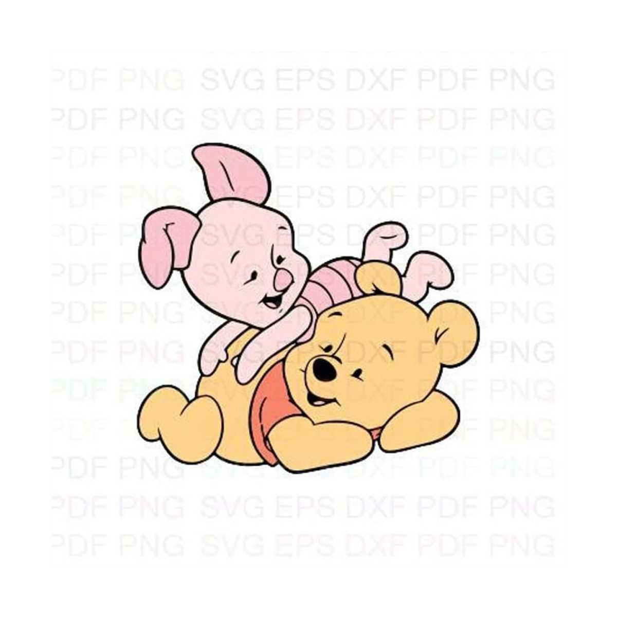 Baby_Pooh_and_Piglet_2_Winnie_The_Pooh Svg Dxf Eps Pdf Png, | Inspire ...