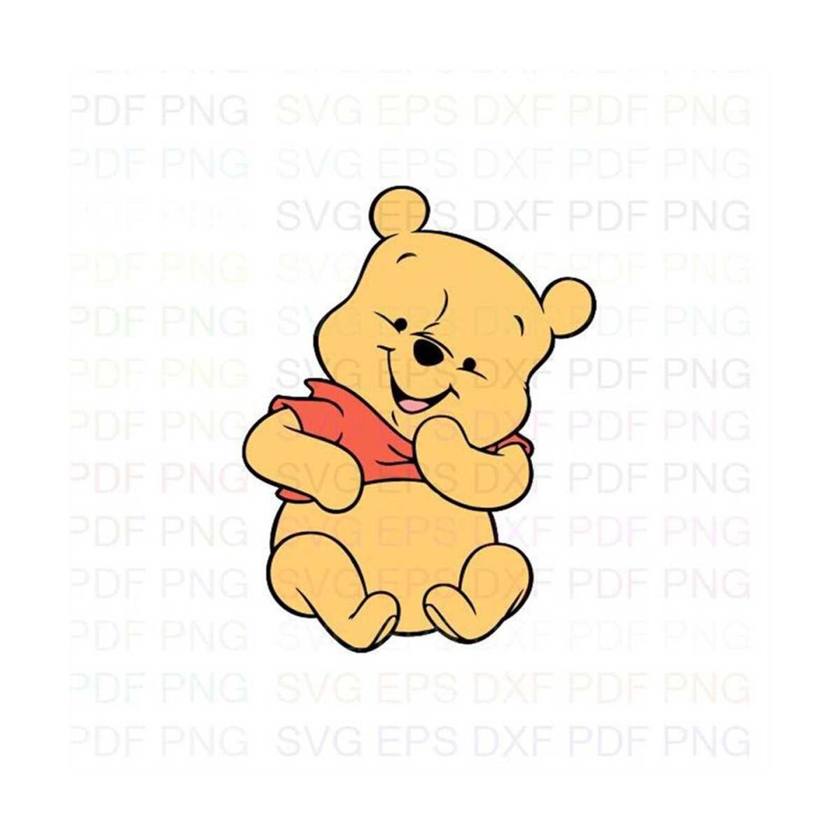 Baby_Pooh_Cute_2_Winnie_The_Pooh Svg Dxf Eps Pdf Png, Cricut | Inspire ...
