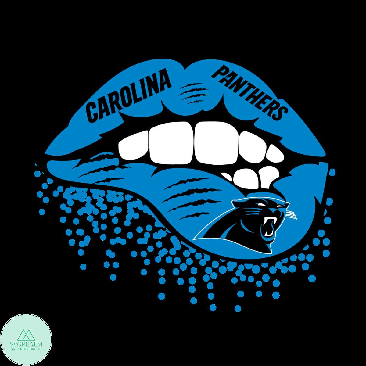 Carolina Panthers Inspired Lips Svg, Sport Svg, Carolina Pan | Inspire ...