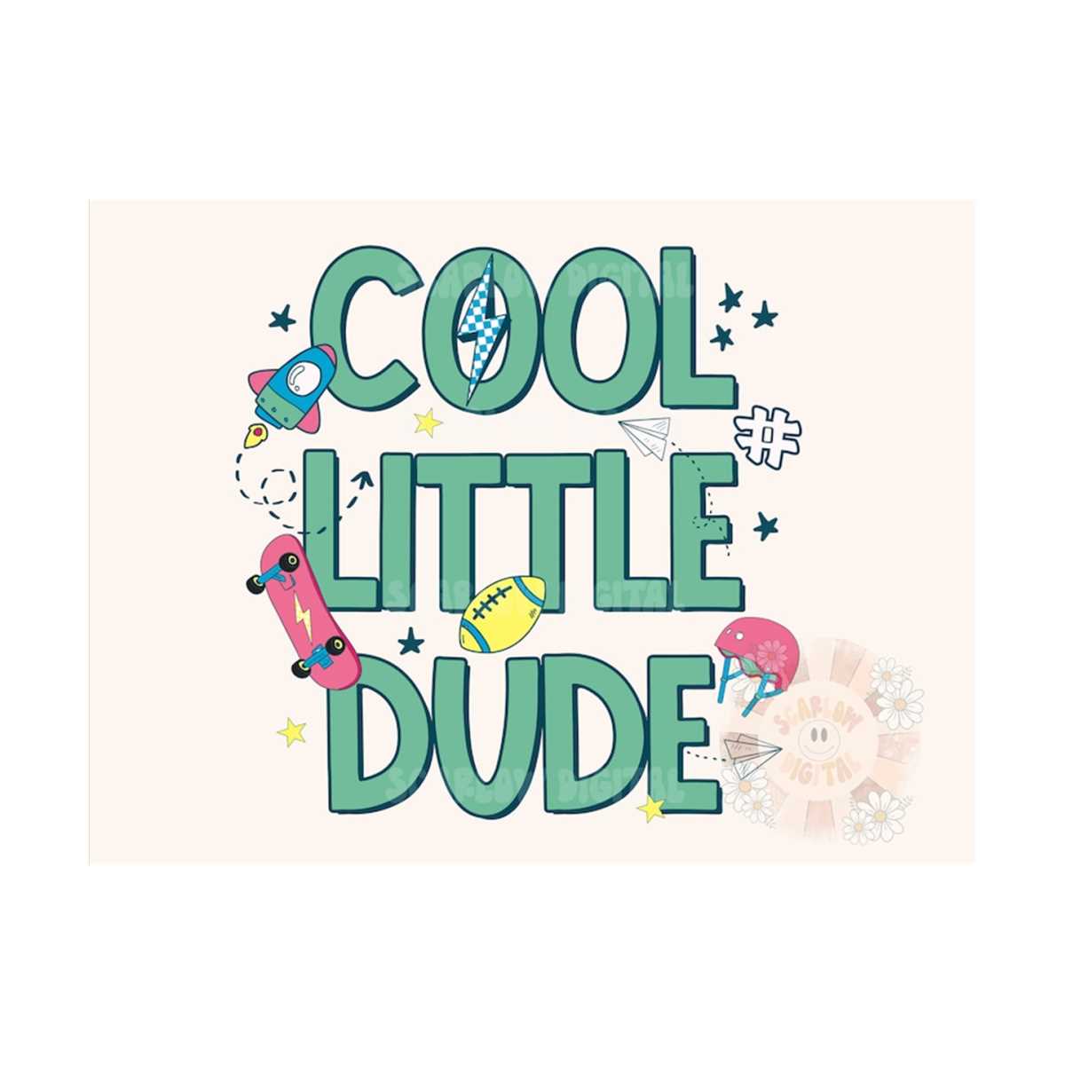 Cool Little Dude PNG-Boy Sublimation Digital Design Download | Inspire ...