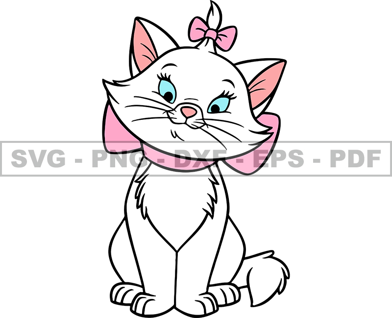 Disney Cat Marie Svg, Kitten Cat Marie Png, Cartoon Customs | Inspire ...