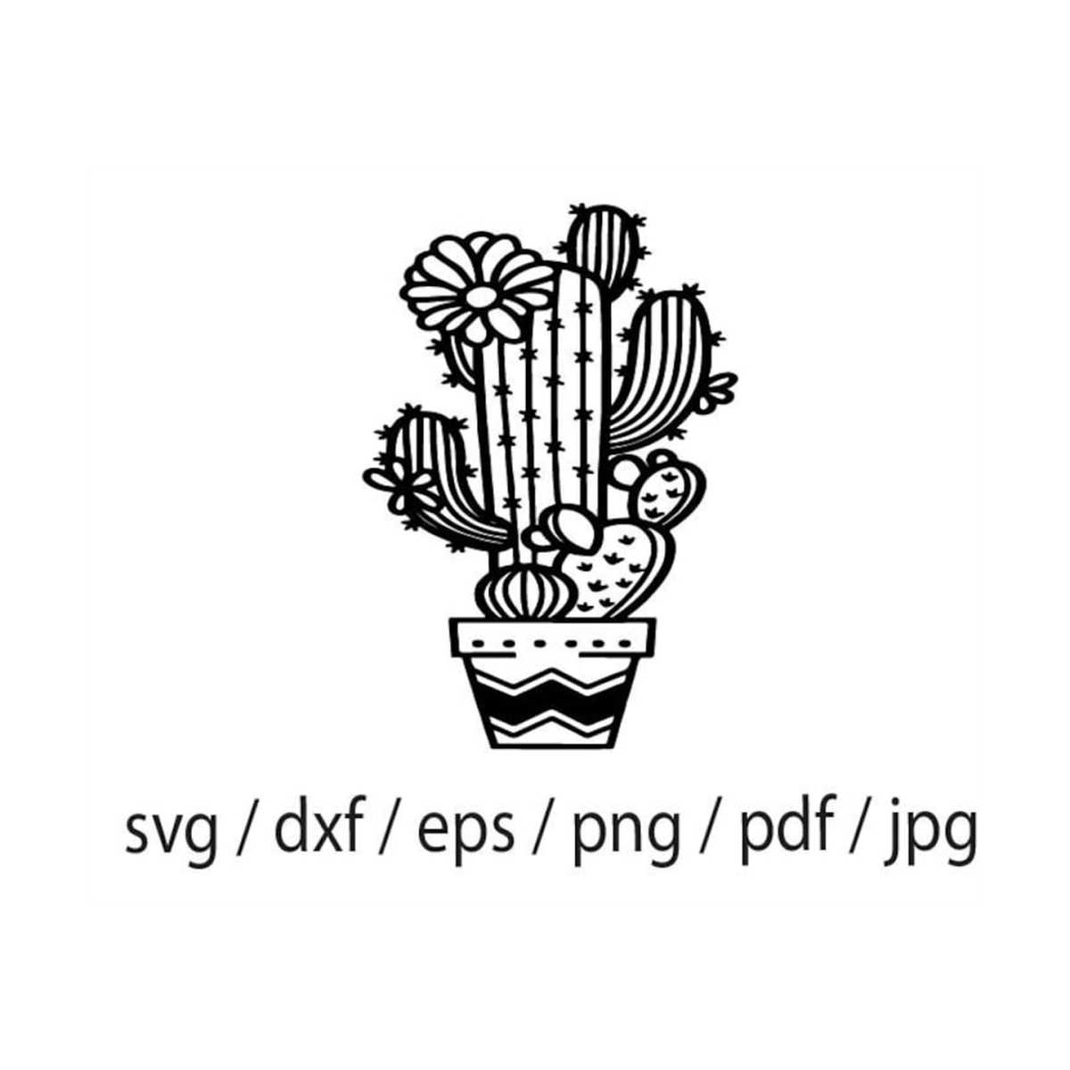 Cactus SVG File, Succulents SVG, Cactus Clipart, Cactus Bord | Inspire ...