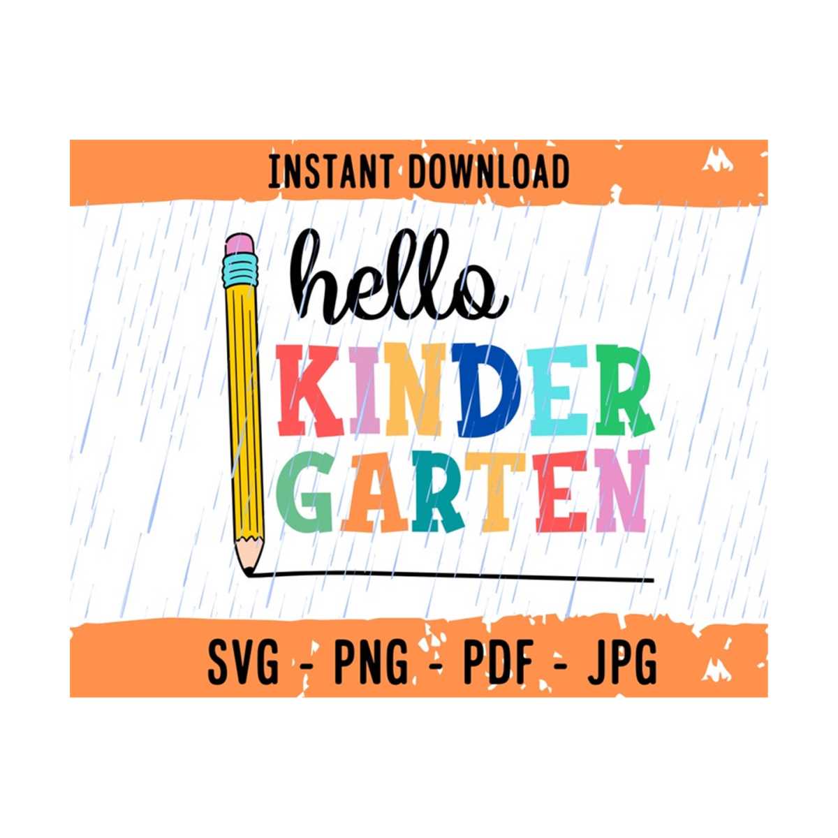 Hello Kindergarten SVG, Teacher Svg, Back To School Svg Pdf - Inspire ...