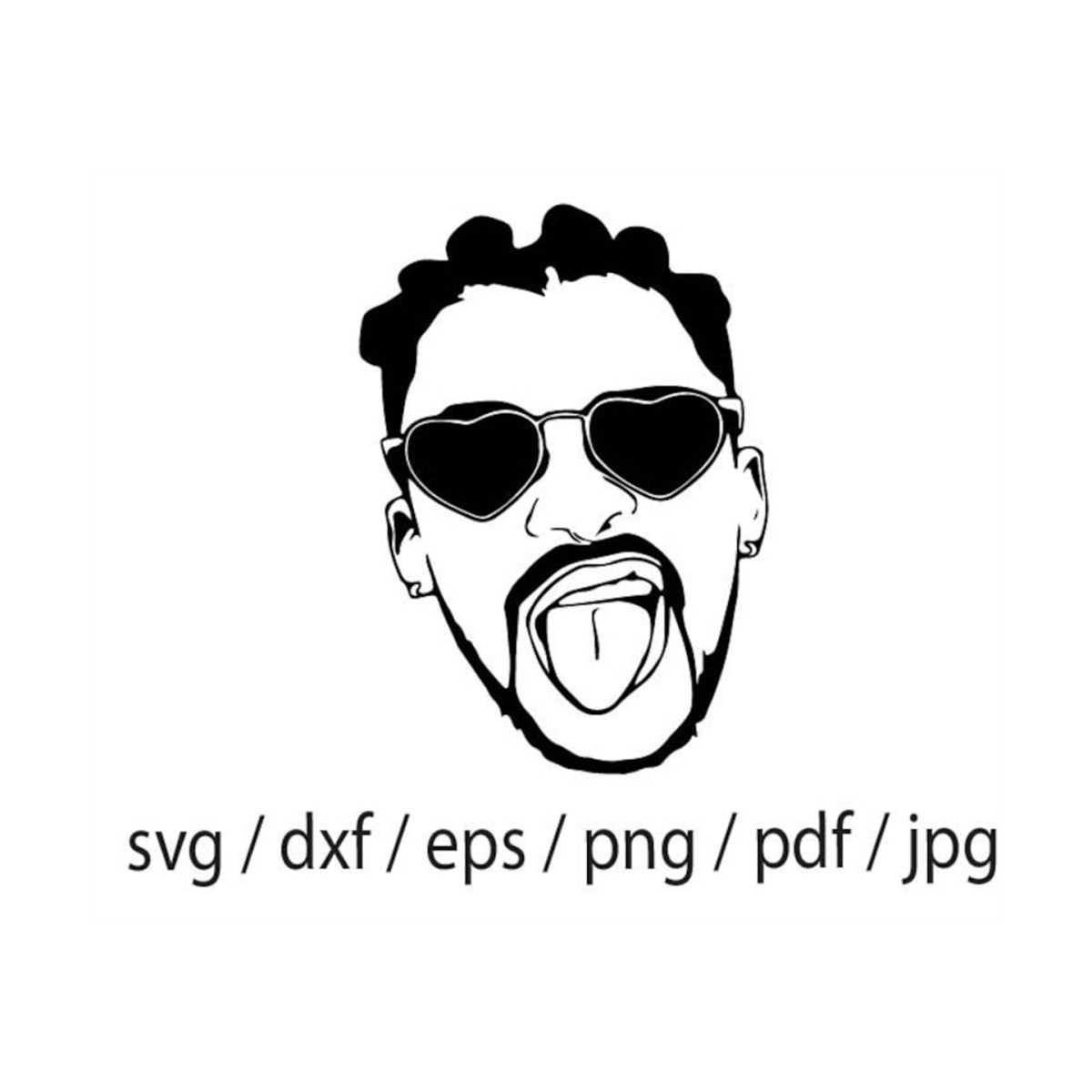 Bad Bunny SVG, Bad Bunny Face SVG, El Conejo Malo SVG, Insta | Inspire ...