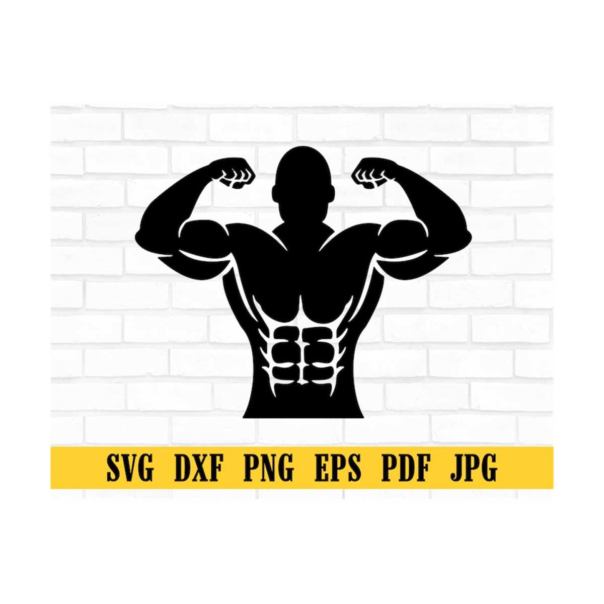 Bodybuilder SVG, Workout Svg,Crossfit Svg,Muscle Svg,Bodybui | Inspire ...