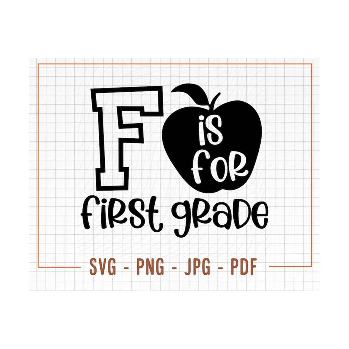 First Grade SVG, First Grade Cut File, First Grade Cricut Sv - Inspire ...