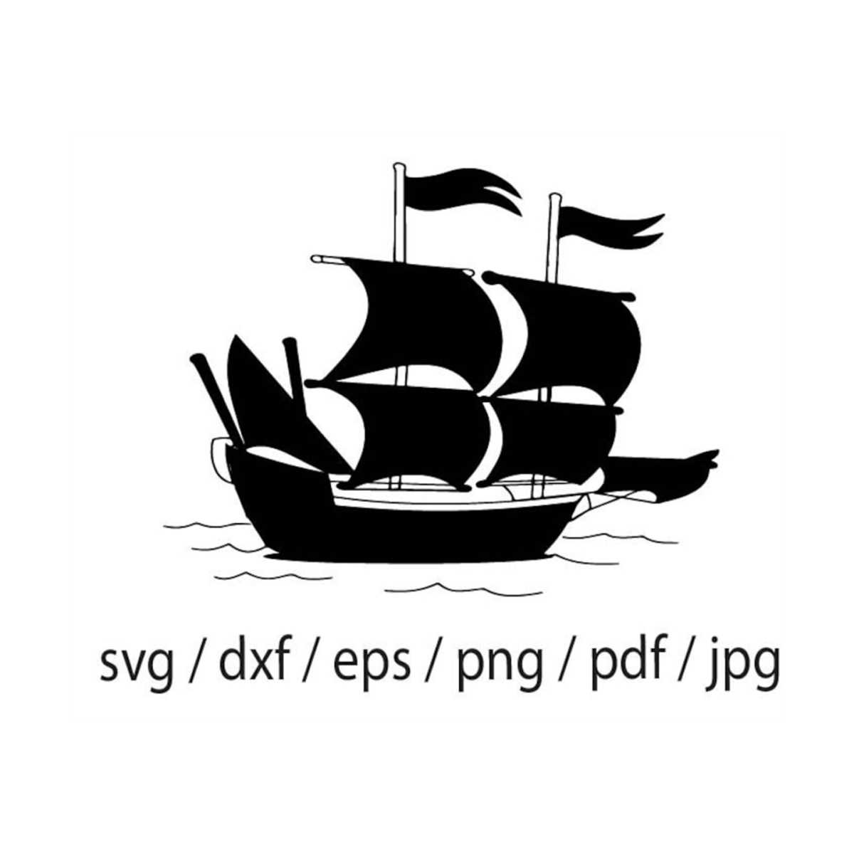 Caravel Ship Svg, Ship Svg, Medieval Ship Svg, Nautical Svg, | Inspire ...