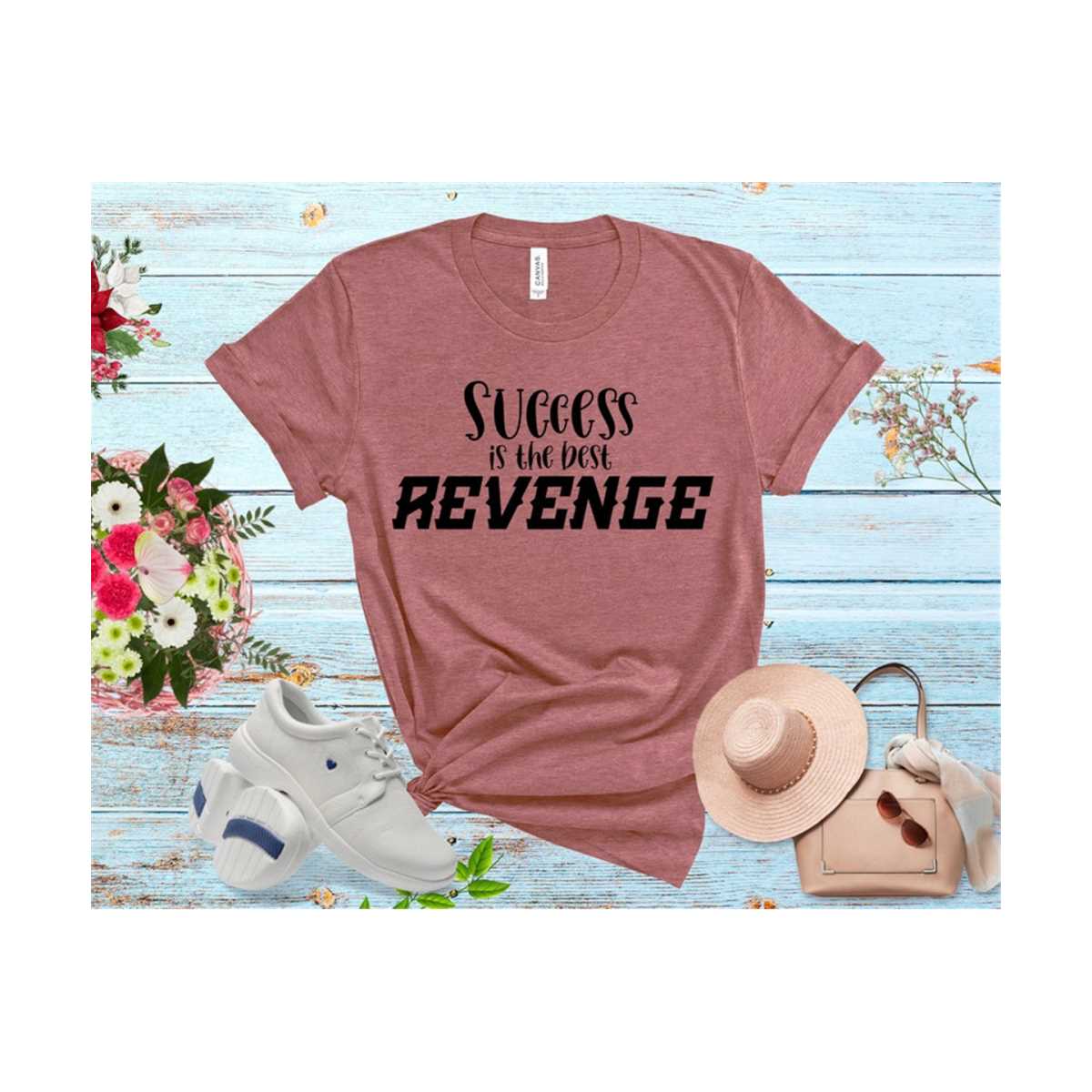 Success is the Best Revenge svg, Motivational Quote Typograp - Inspire ...