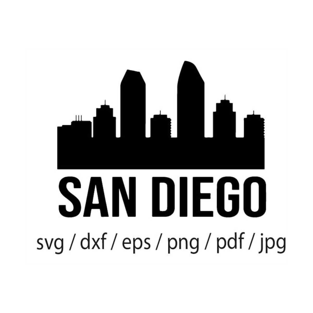 San Diego Svg Vector Skyline San Diego Silhouette Svg Dx Inspire Uplift