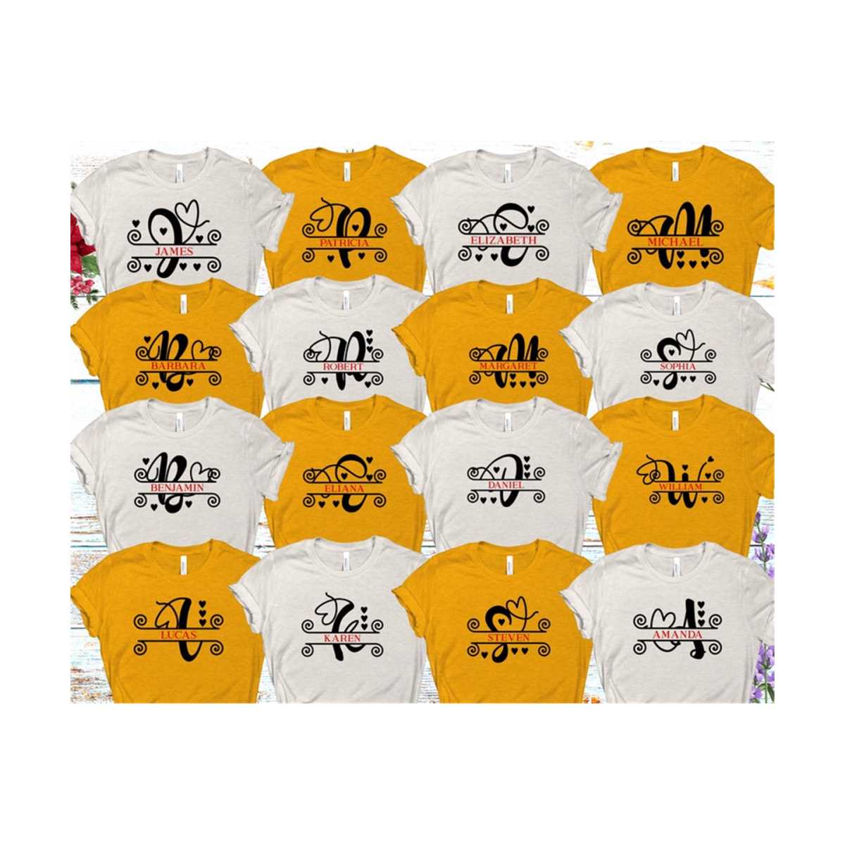 Monogram 16 Popular Names Bundle SVG, 16 Monogram Font Alpha | Inspire ...