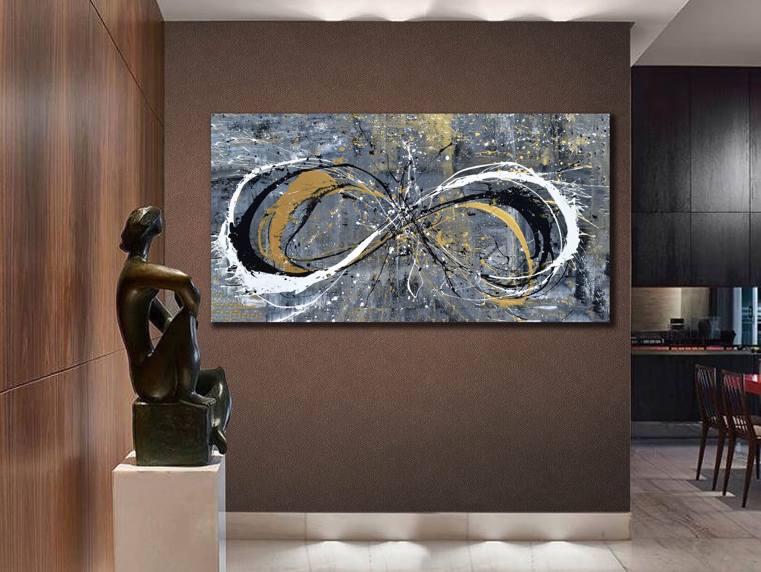 Infinity Canvas Painting, Infinity Symbol Wall Art, Print on | Inspire ...