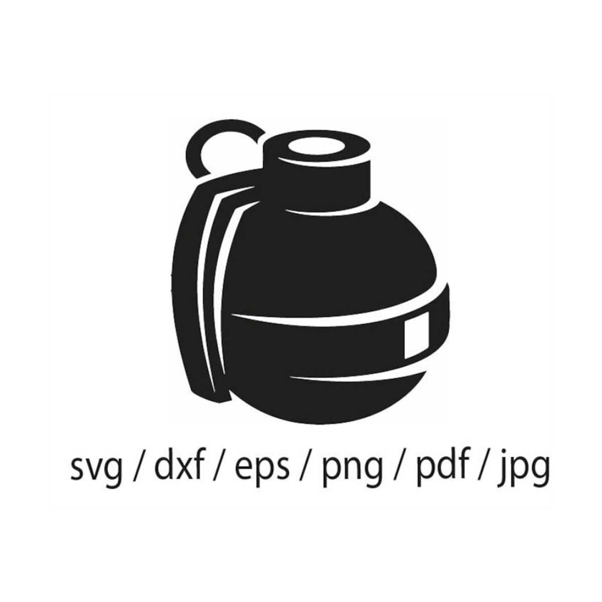 Grenade Svg, Military Silhouette, Army Weapon Bomb War Cricu | Inspire ...