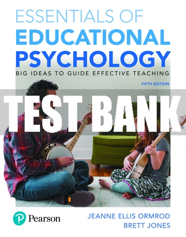 Test Bank For Essentials of Educational Psychology: Big Idea | Inspire ...