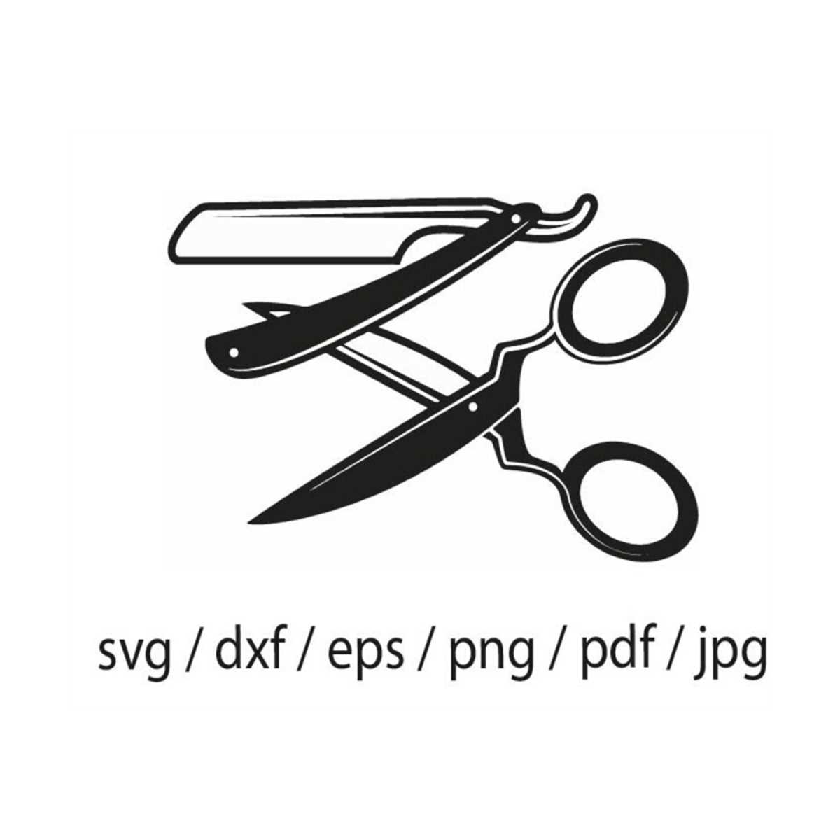 Razor and scissors SVG, Barber svg, Barber svg, Razor svg, S | Inspire ...