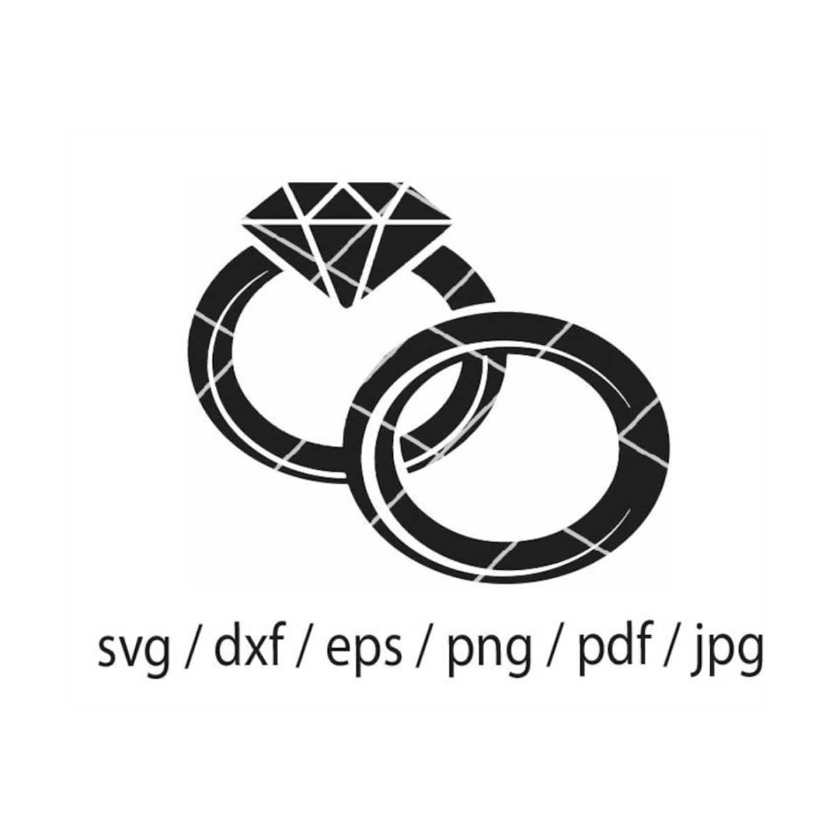 Diamond Ring svg, wedding ring svg, ring svg, wedding clipar | Inspire ...