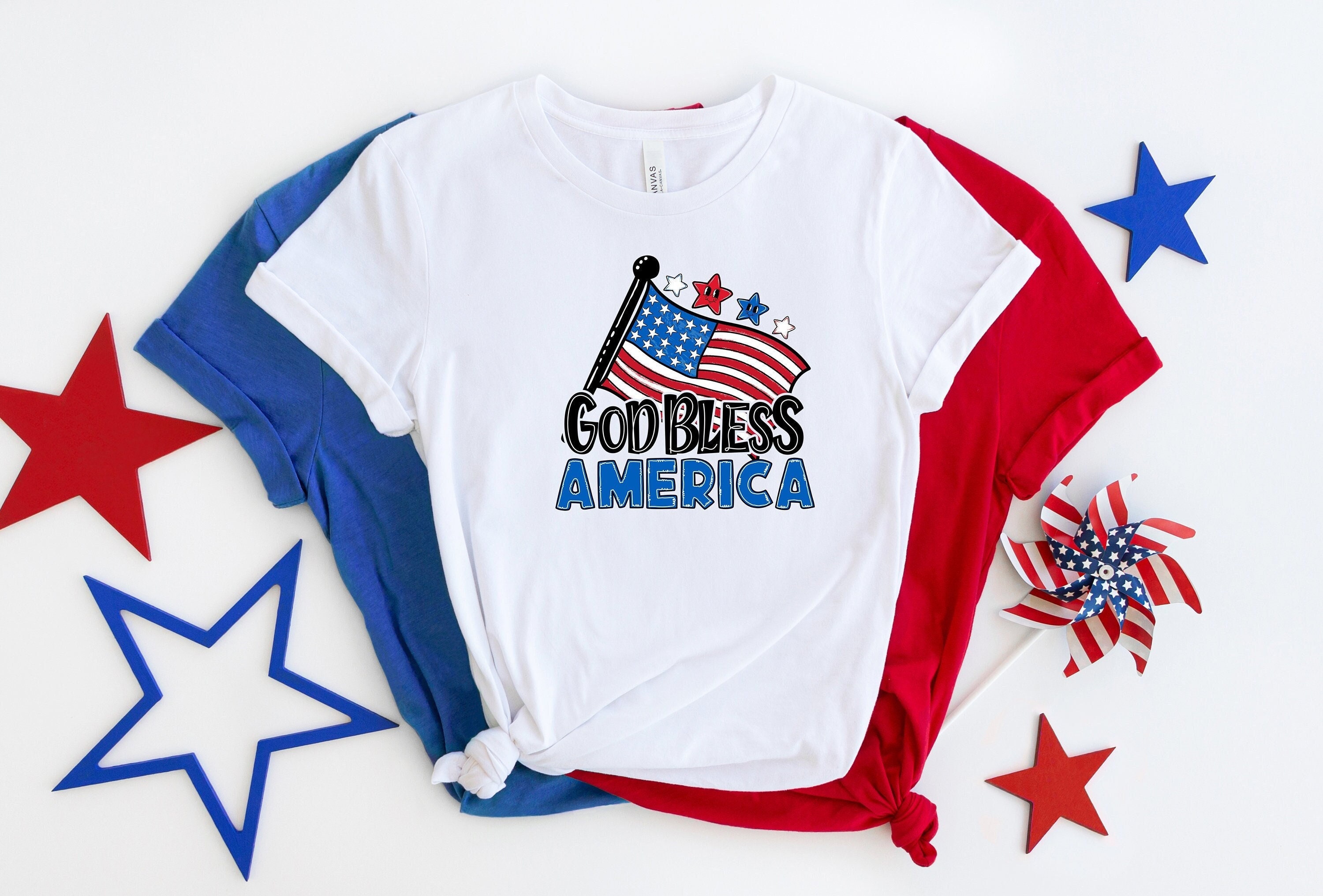 God Bless America Shirt, 4th pf July America Shirt, USA Flag | Inspire ...