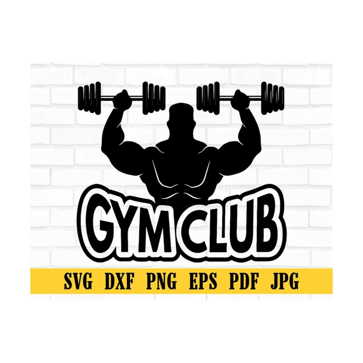 Gym Club svg, Bodybuilder Svg , Muscle Man Png , Gym , Body | Inspire ...