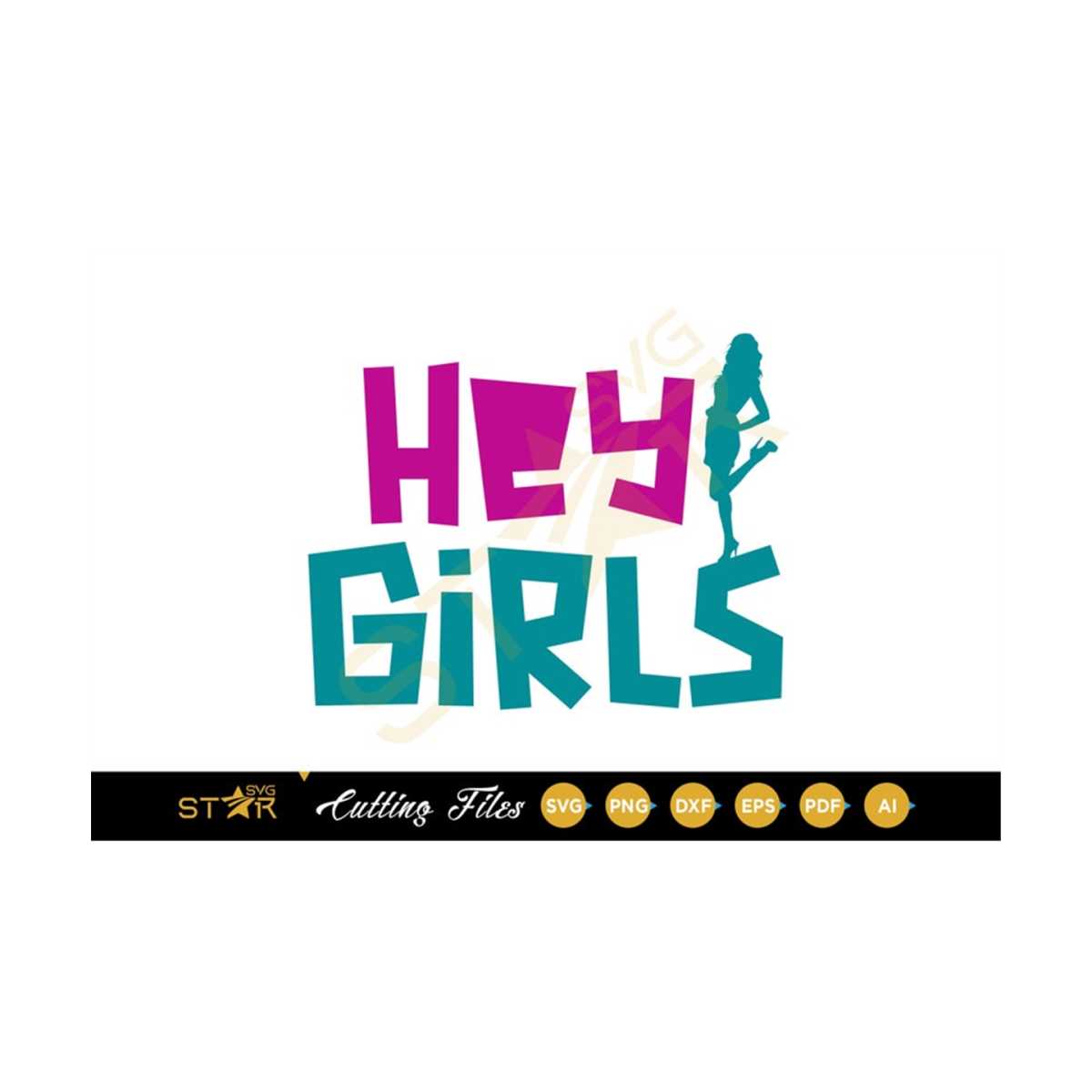 Hey Girls svg, Girl svg, Digital Download, SVG, Cricut SVG, | Inspire ...
