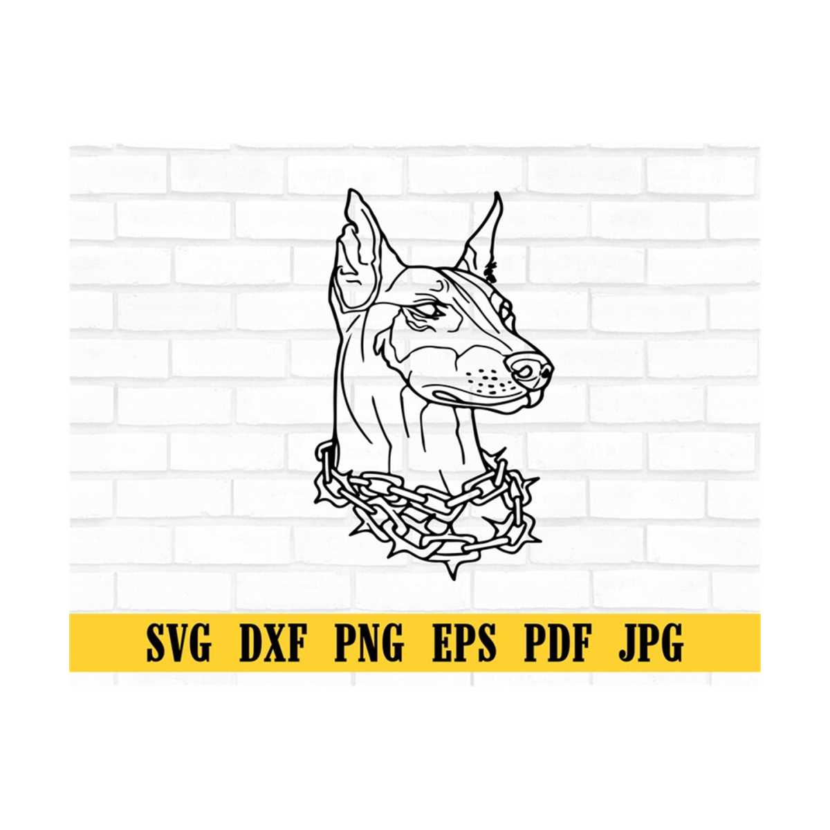 Doberman svg, Dog SVG Files for Cricut, Doberman Pinscher ve - Inspire ...
