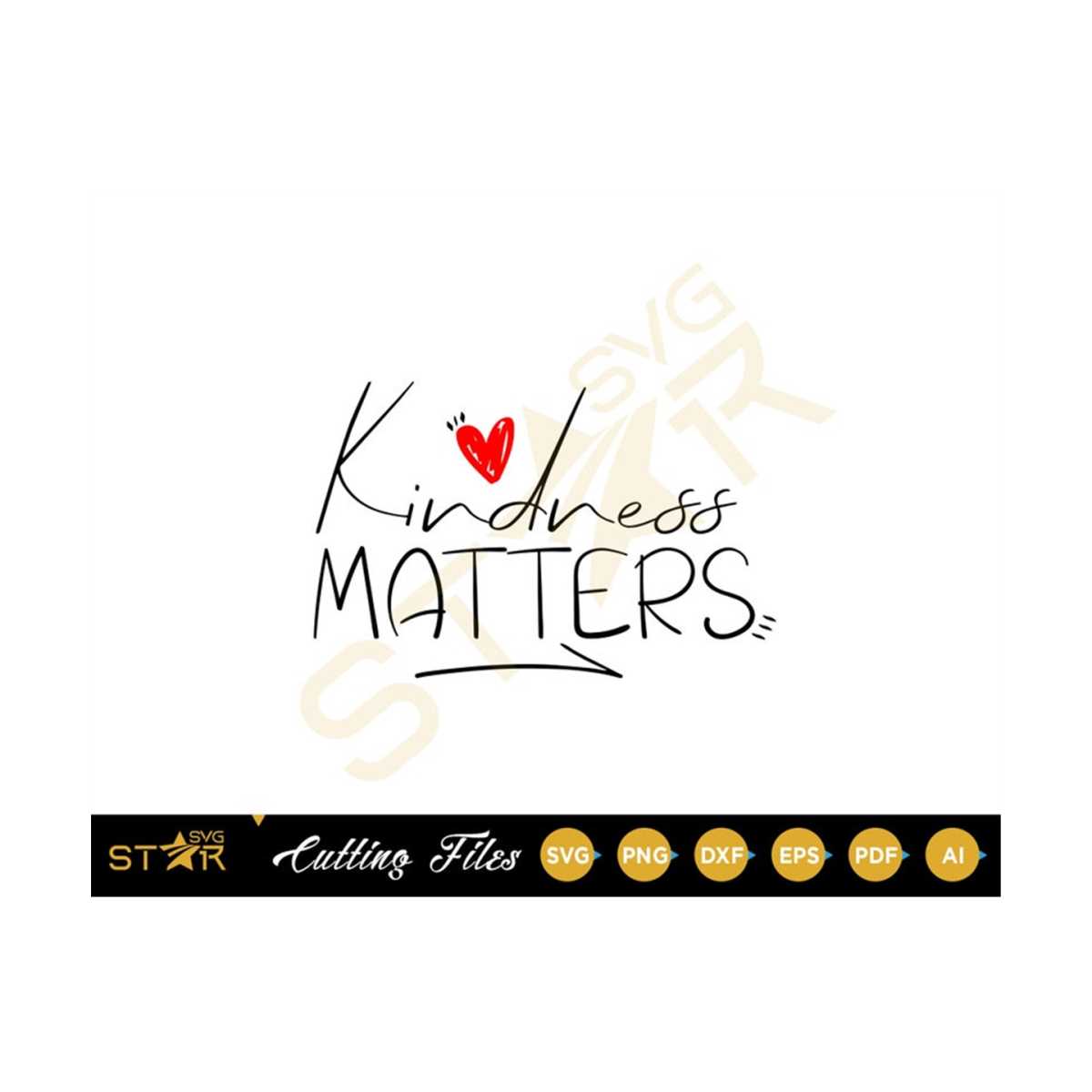 Kindness Matters SVG, Kind SVG, Quote Svg, Happy Svg, Digita | Inspire ...
