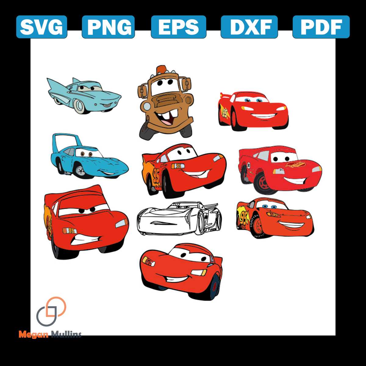 Personalised Cars Svg, Vehicle Svg, Disney Car Svg, Red Car | Inspire ...