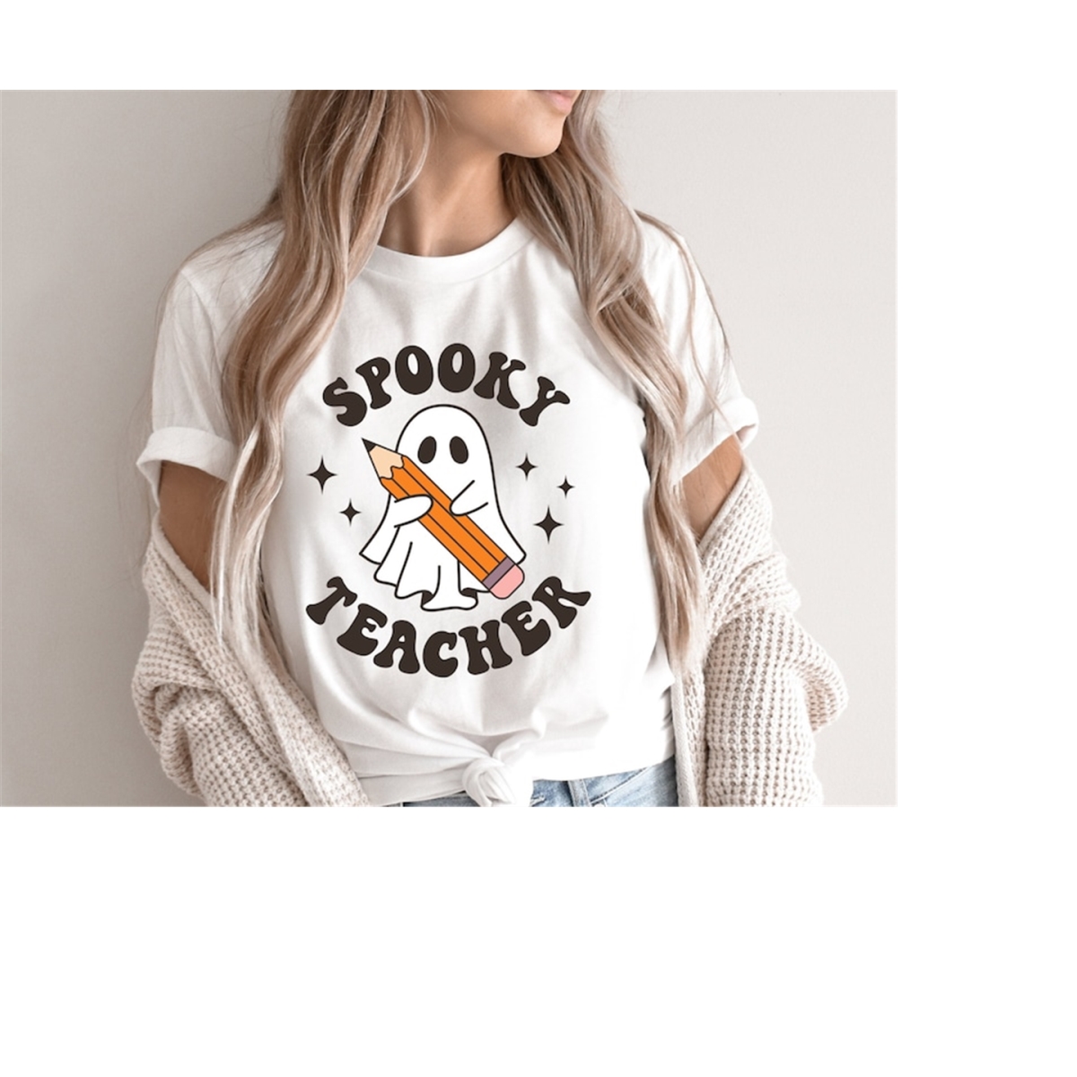 Spooky Teacher SVG, Halloween Teacher Svg, Cute Ghost Teache - Inspire ...