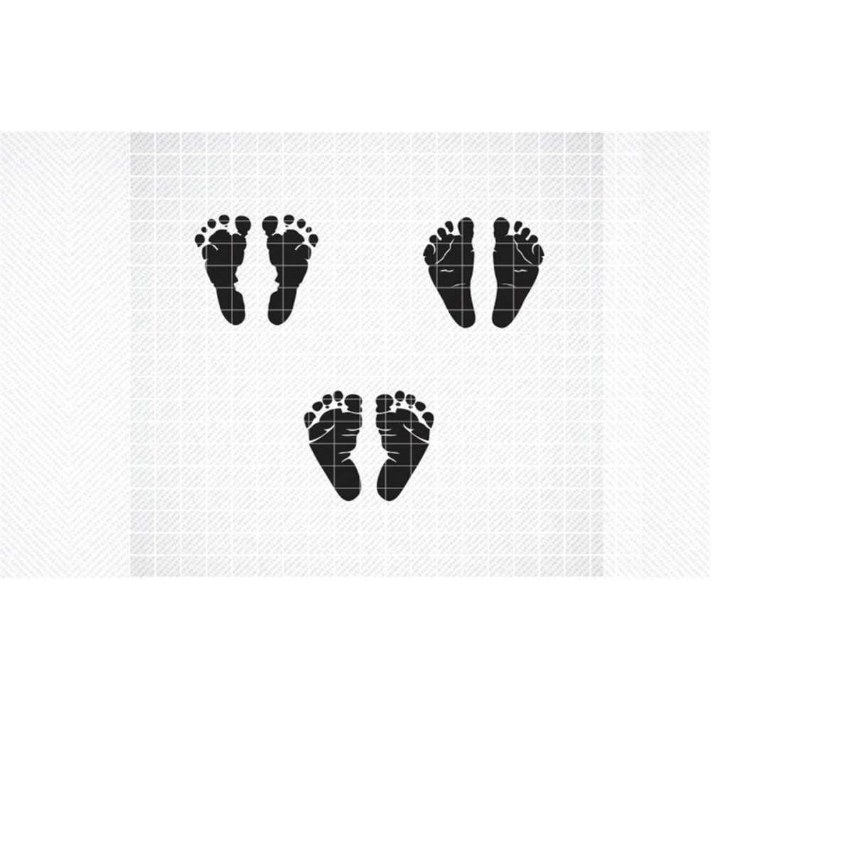 Baby Footprint SVG, Baby Footprint PNG, Baby Footprints, dxf | Inspire ...